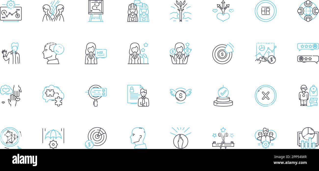 Unified alliance linear icons set. Collaboration, Unity, Integration ... Unified alliance linear icons set. Collaboration, Unity, Integration ...