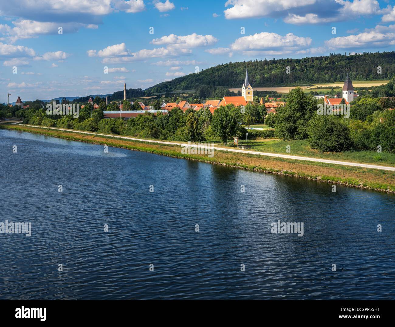 Historic old town of Berching at the Rhine?Main?Danube Canal Stock ...