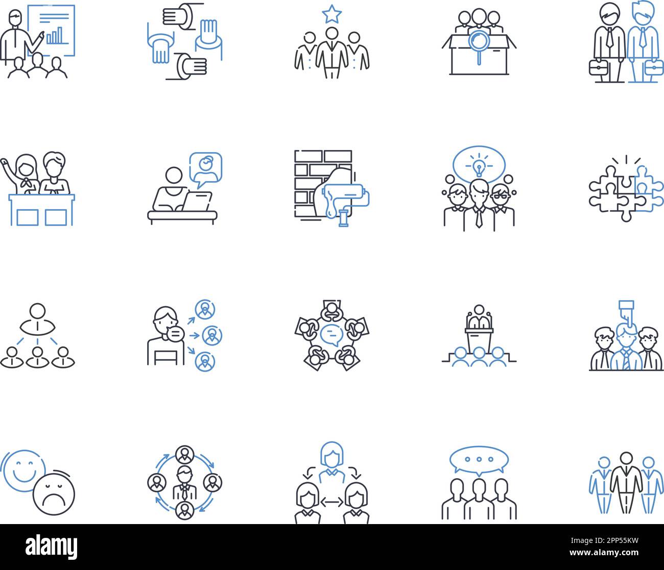 Goal setting line icons collection. Ambition, Aspiration, Clarity ...