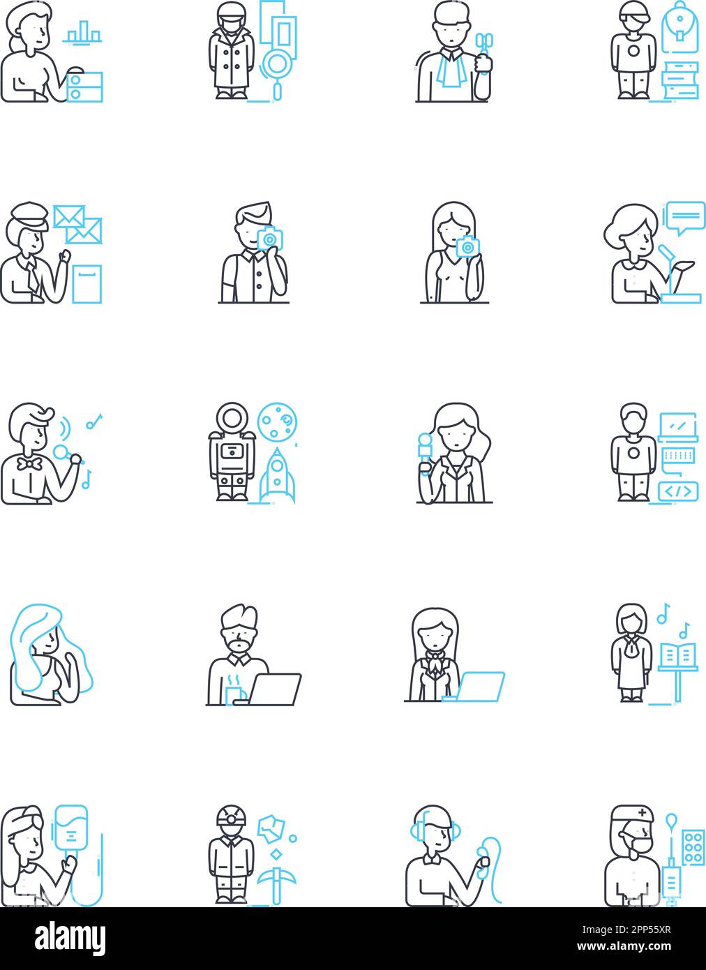 Quick duties linear icons set. Swift, Rapid, Hasty, Instantaneous ...