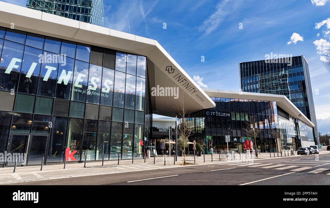 Infinity building complex with gym, shopping centre, restaurants ...