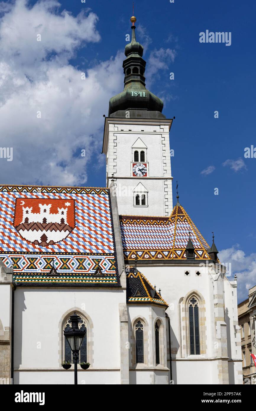 St Mark's Church, Zagreb, Grad Zagreb, Croatia Stock Photo - Alamy
