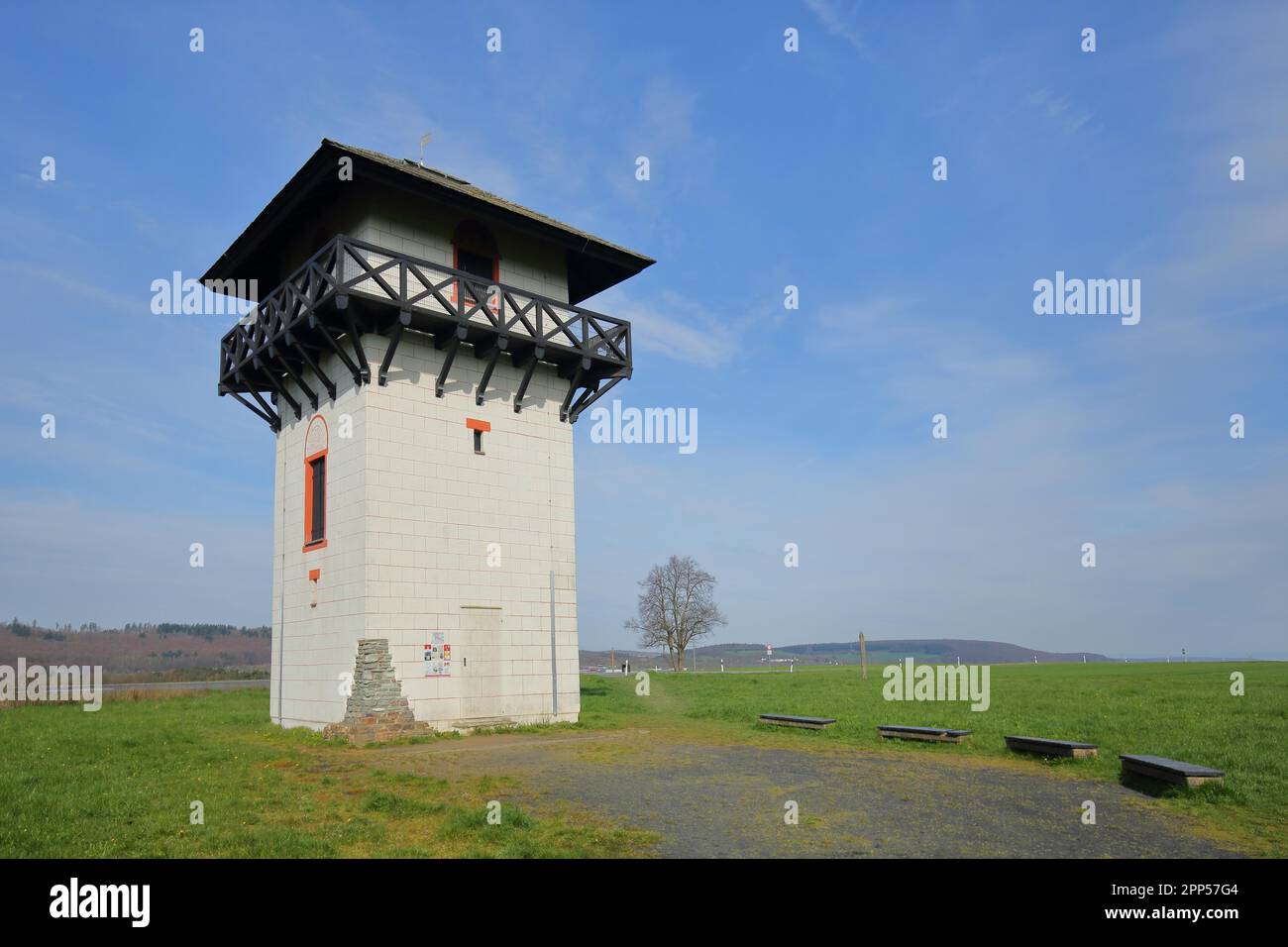 Reconstruction from 2002 of the Roman Tower, UNESCO Upper Germanic ...