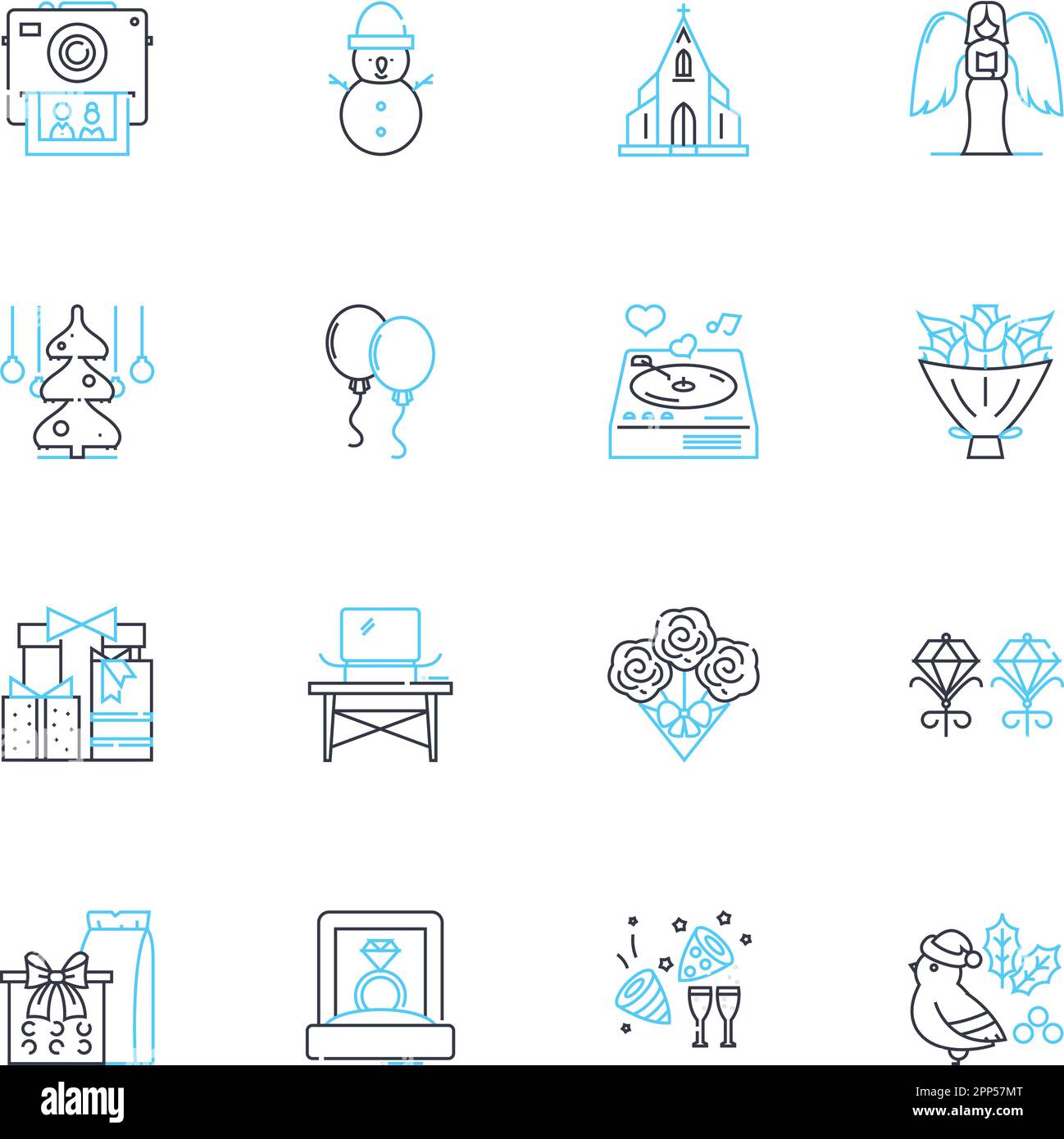 Indoor design studio linear icons set. Design, Creativity, Elegance ...