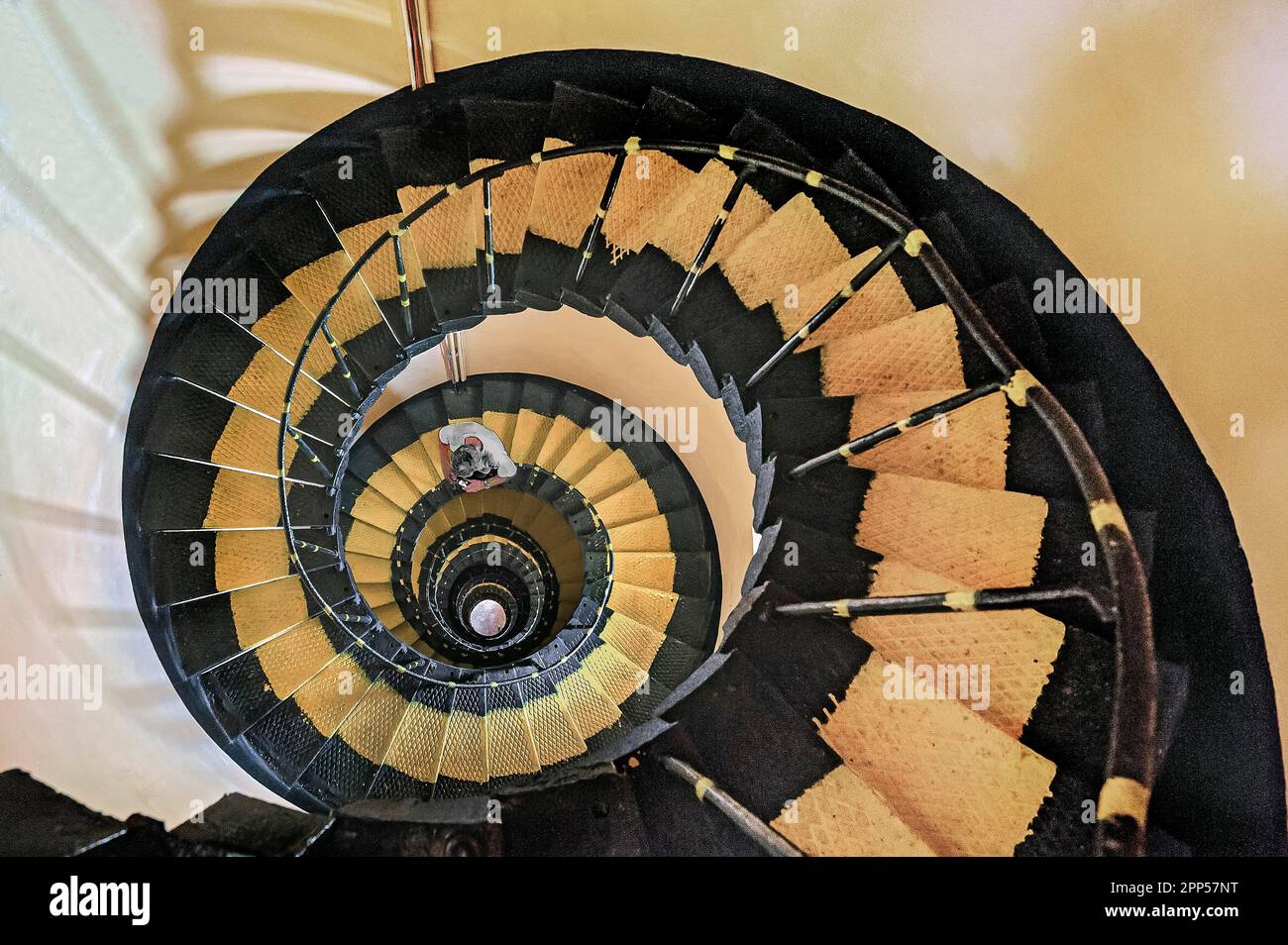 Spiral staircase in the lighthouse, Sanganeb Reef, National Park near ...