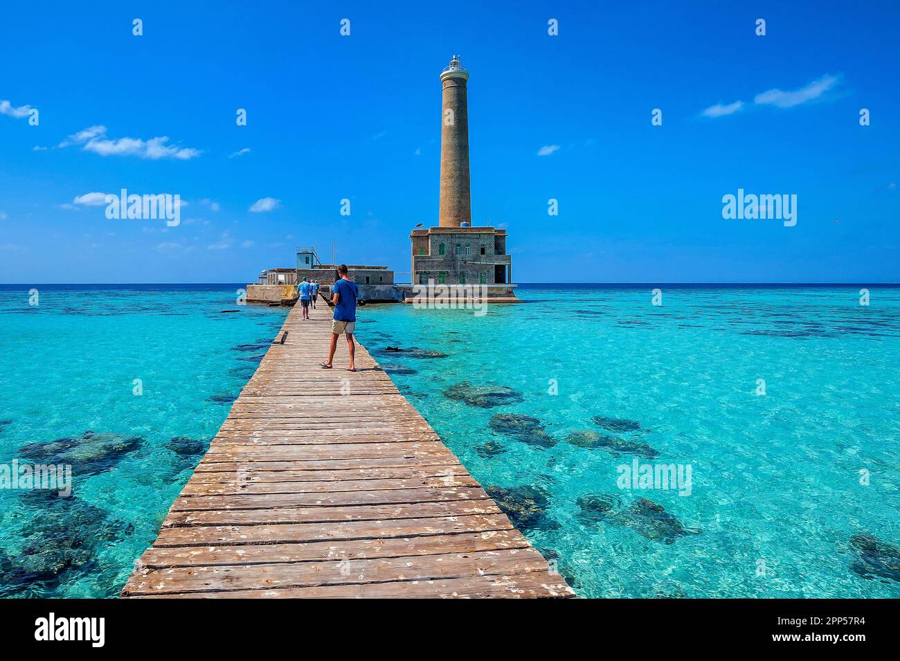 The Lighthouse on Sanganeb Reef, National Park near Port Sudan, Unesco ...