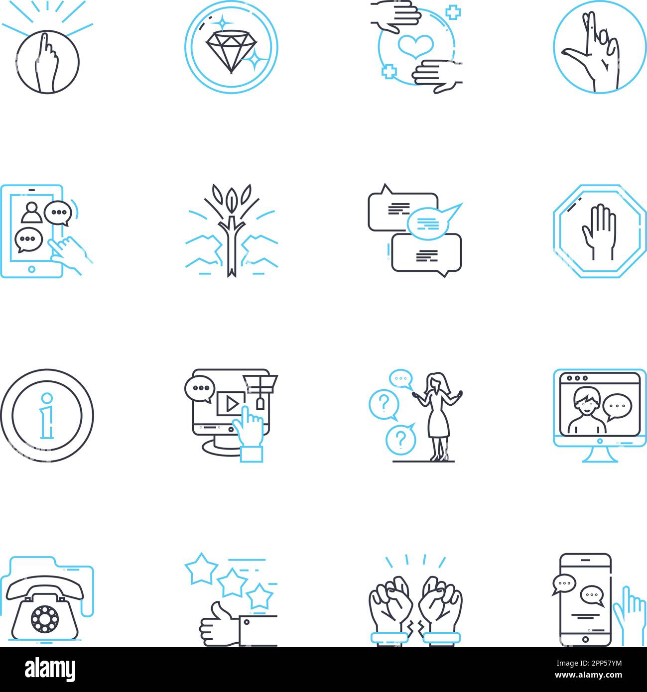 Technical support linear icons set. Troubleshoot, Expertise, Diagnosis ... Technical support linear icons set. Troubleshoot, Expertise, Diagnosis ...