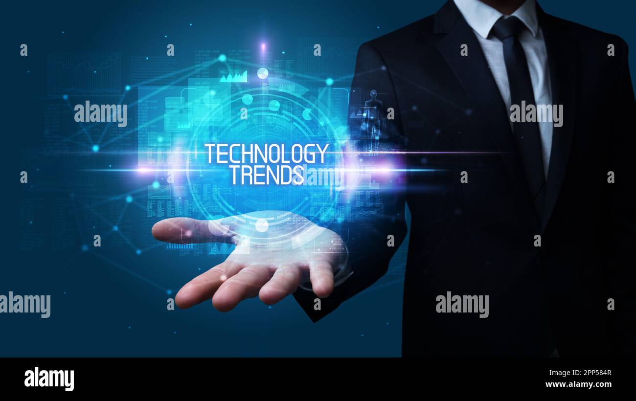 Man hand holding digital technology concept Stock Photo - Alamy