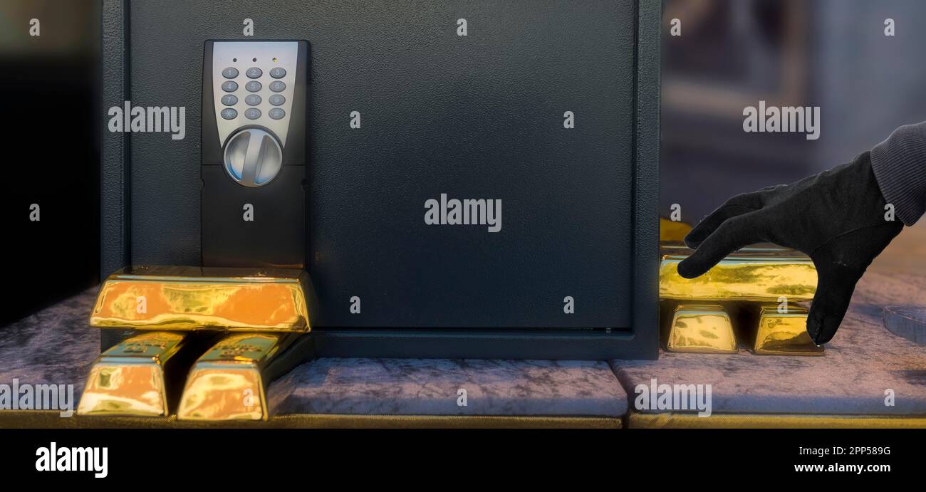 Gold bar safe hi-res stock photography and images - Alamy