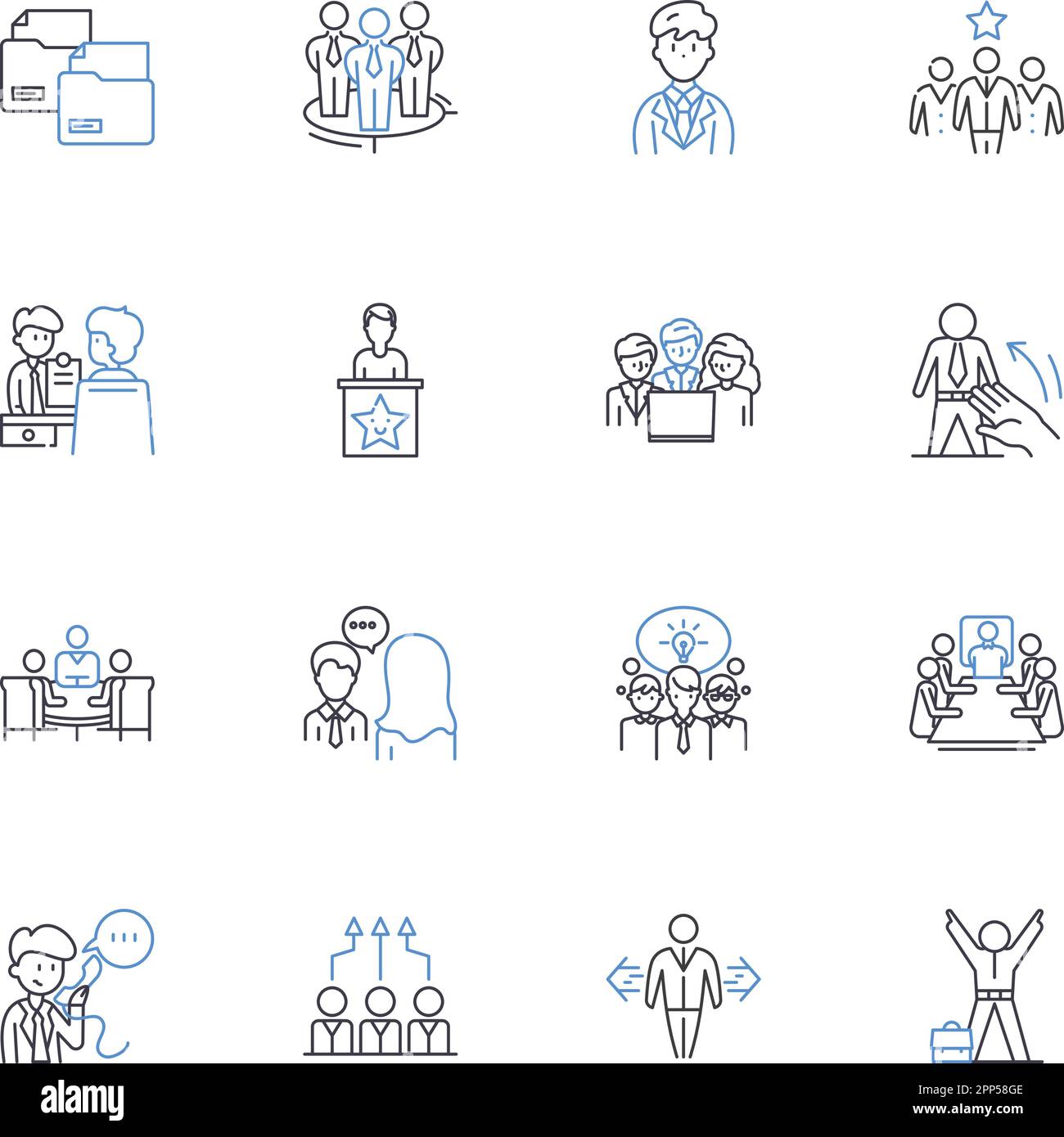 Task Prioritization Line Icons Collection Time Management Priority