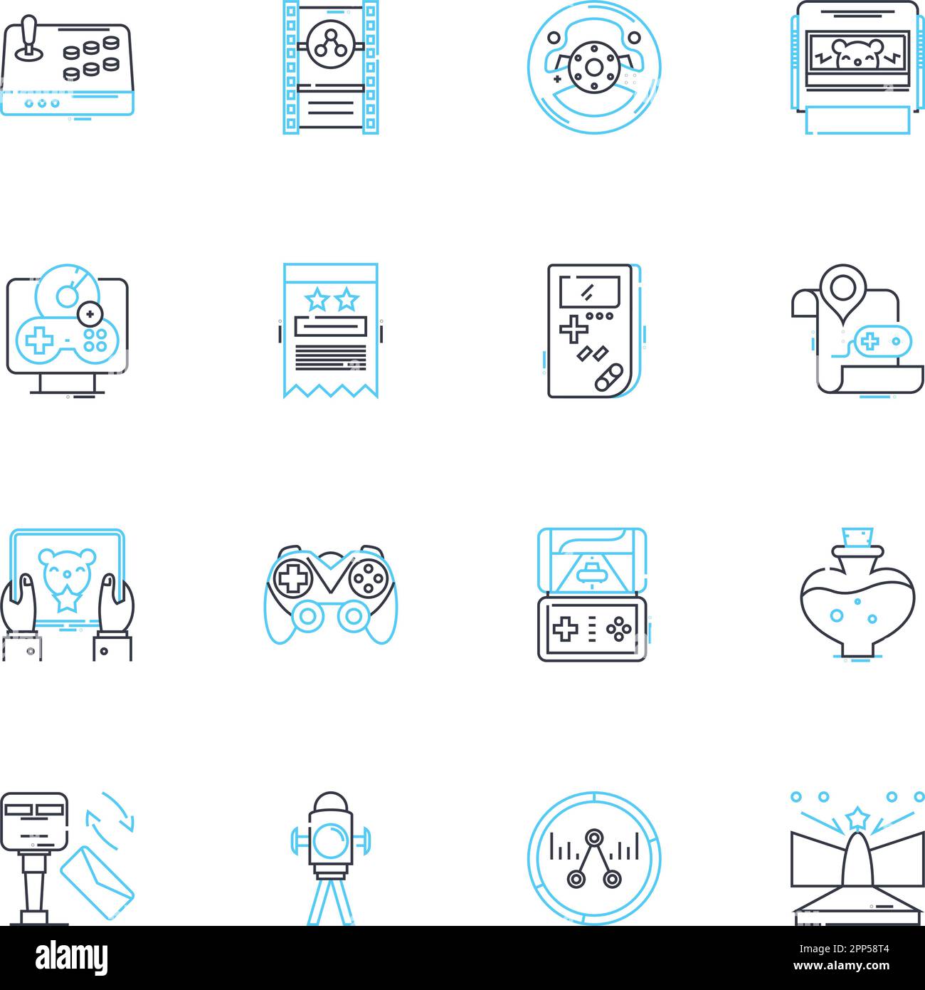 Radio Broadcasting linear icons set. roadcasting, Transmission ...