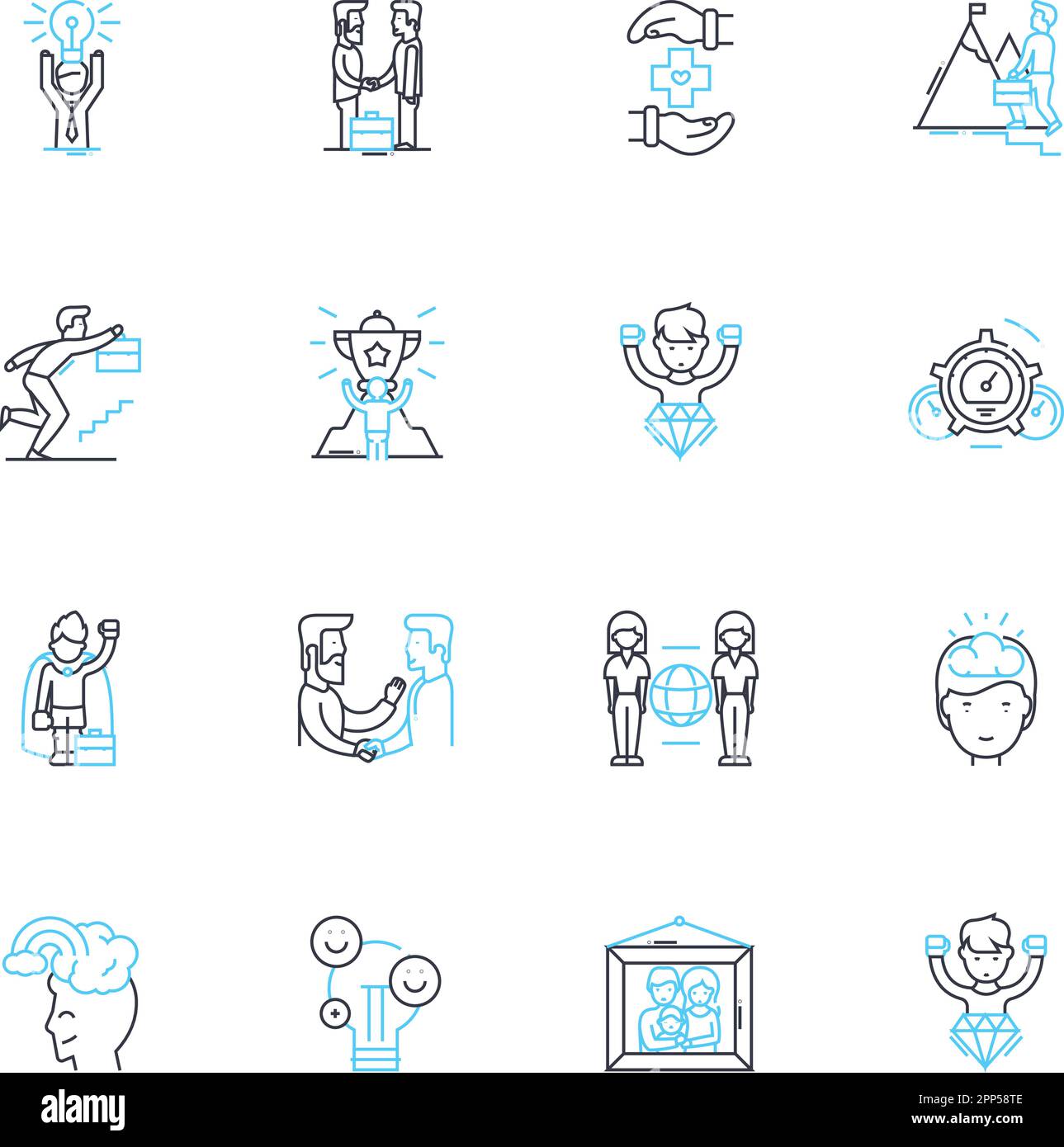 Customer relations linear icons set. Satisfaction, Loyalty, Engagement ... Customer relations linear icons set. Satisfaction, Loyalty, Engagement ...
