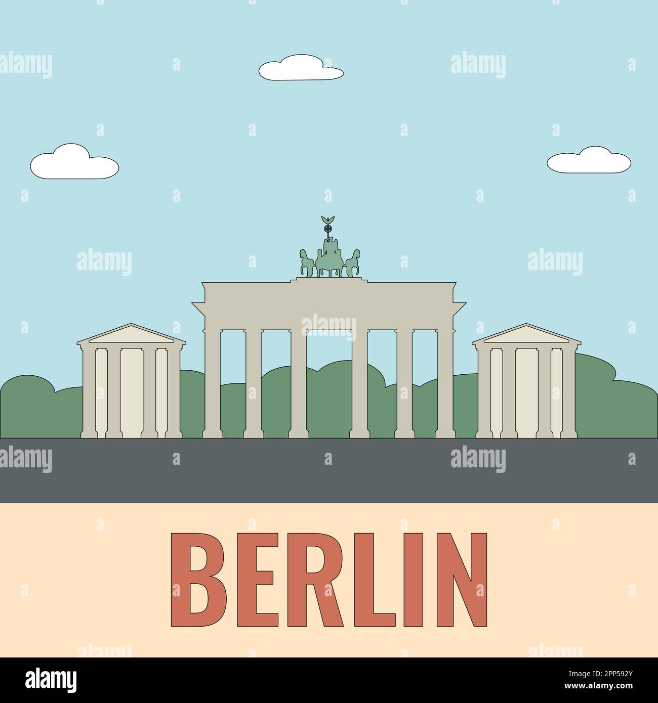 Main town gate Stock Vector Images - Alamy