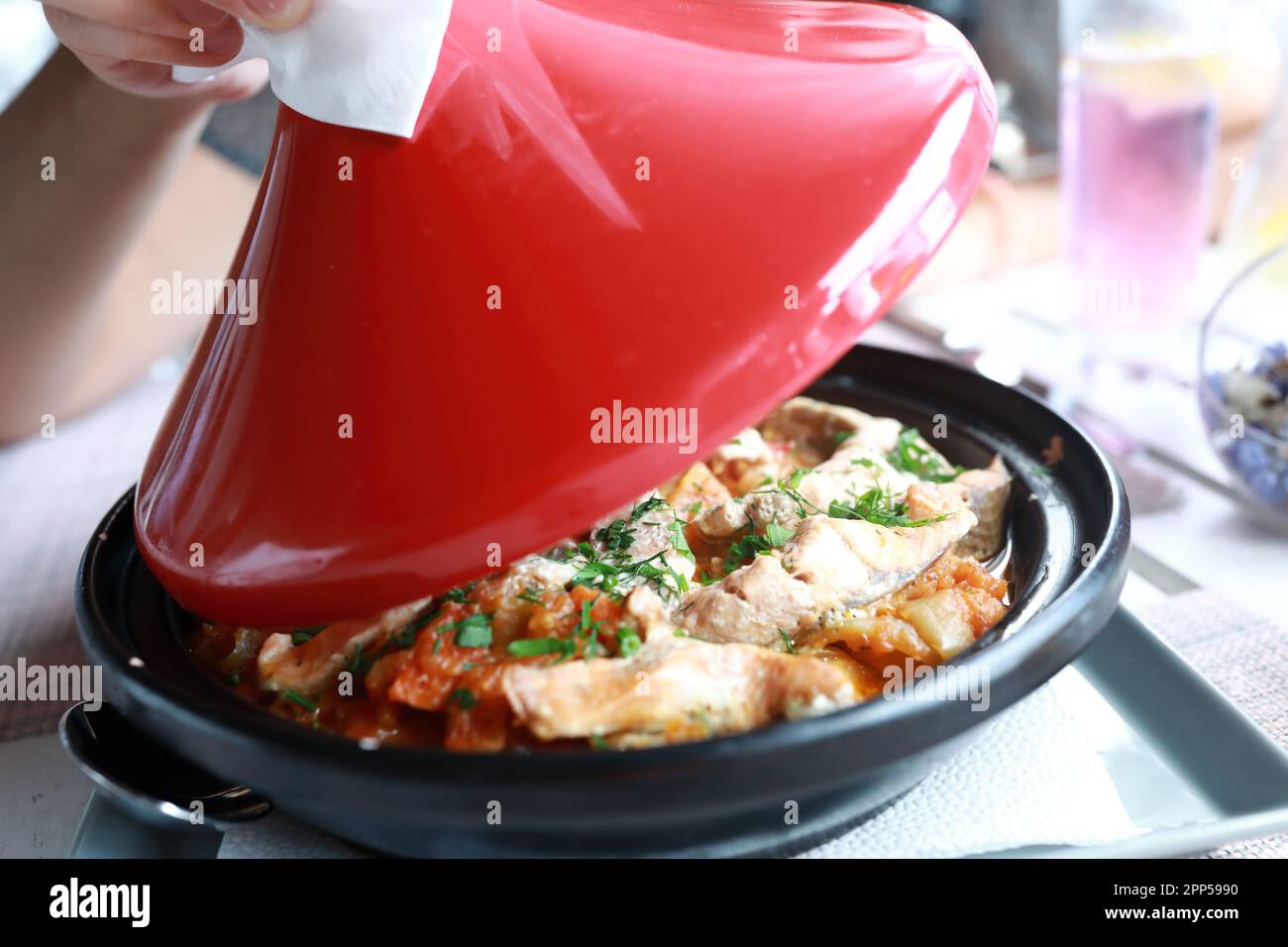 Hand lifting lid hi-res stock photography and images - Alamy