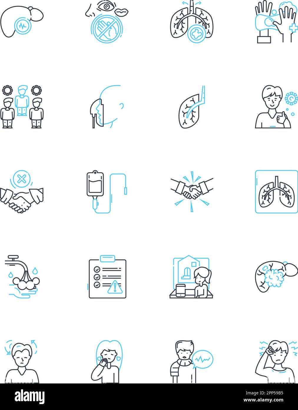 Cybersecurity Solution Linear Icons Set Firewall Encryption