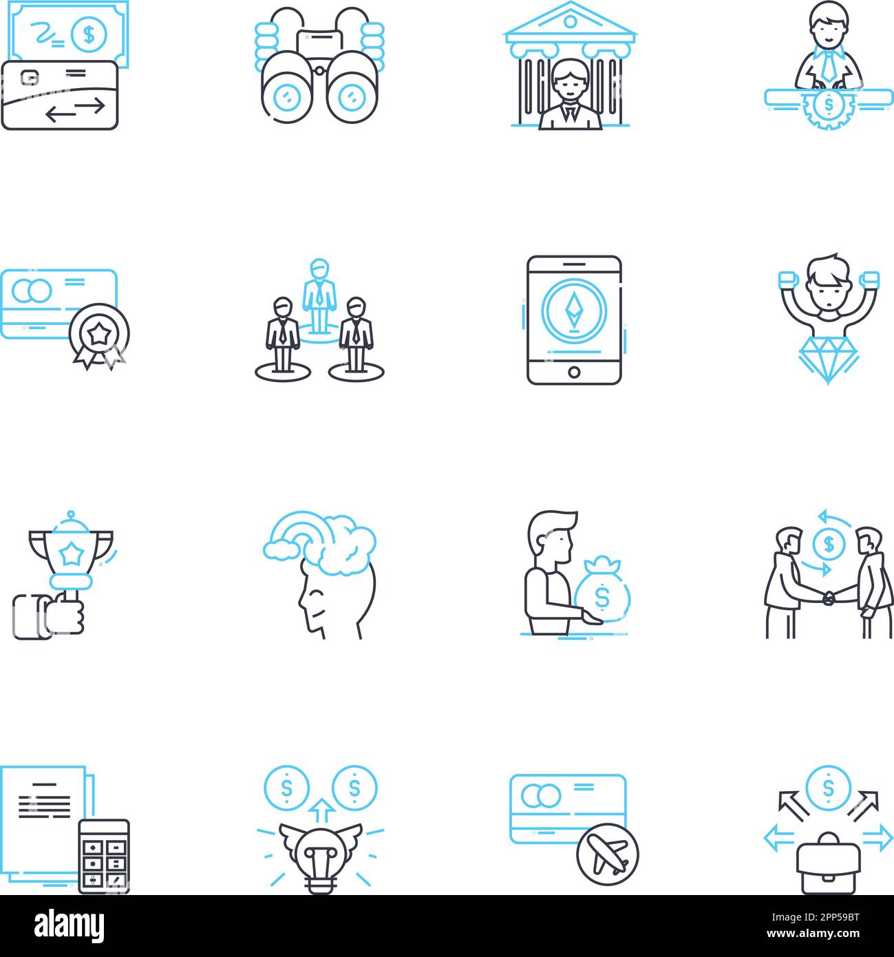 Web-based company linear icons set. Online, Technology, Cloud, Software ...