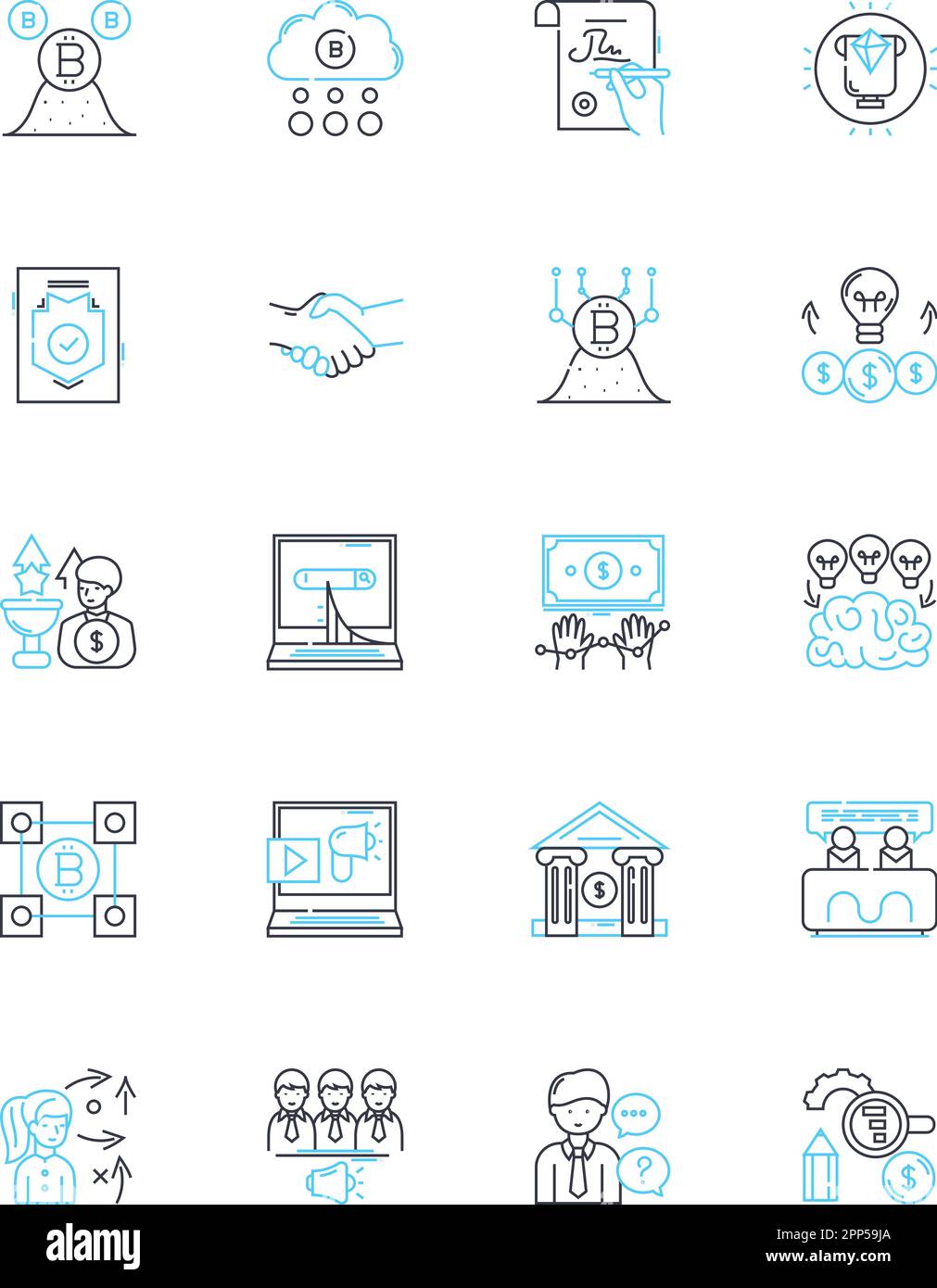 Web Application Linear Icons Set Interface Accessibility Navigation Compatibility