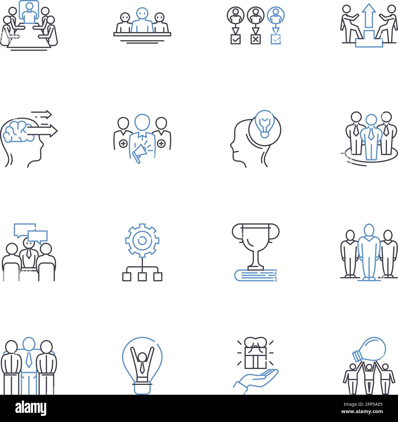 Service Excellence line icons collection. Consistency, Responsiveness ...