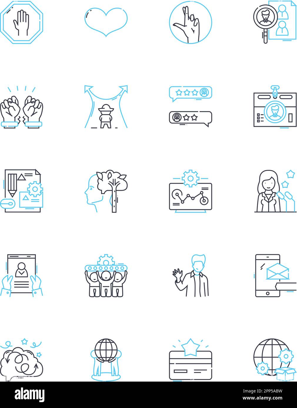 Collaborative venture linear icons set. Partnership, Cooperation ... Collaborative venture linear icons set. Partnership, Cooperation ...