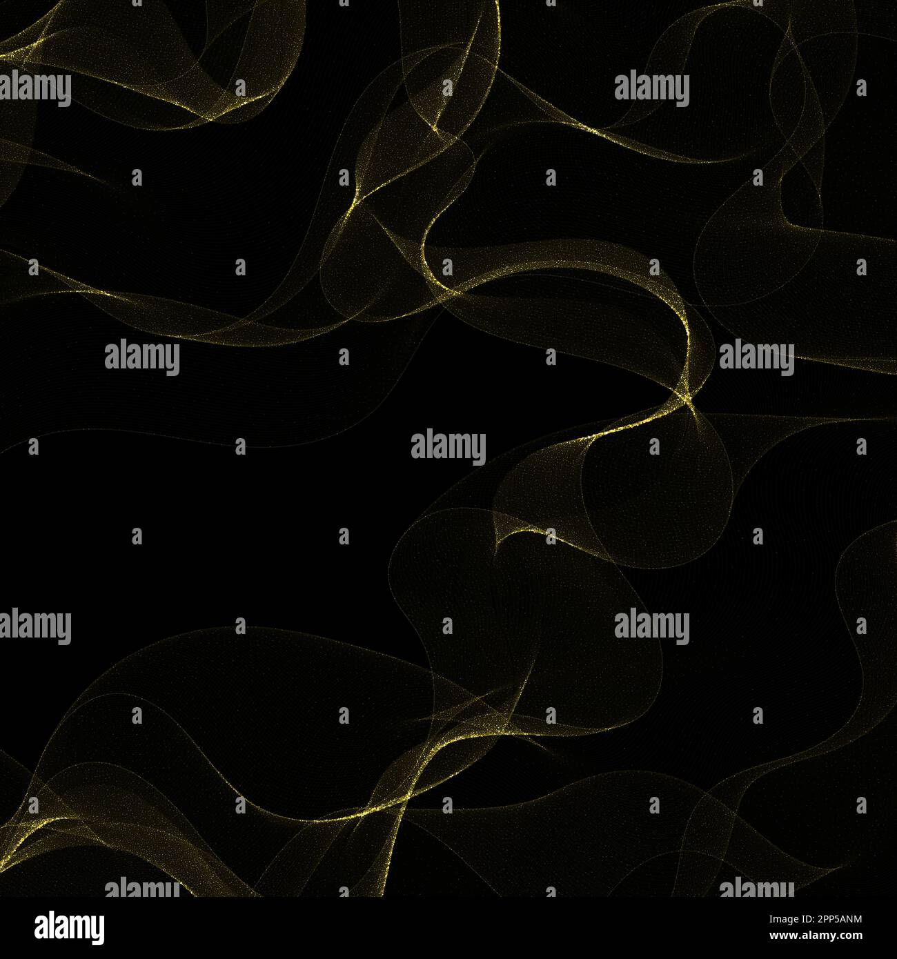 Abstract golden wave with glitter particles. Design element Stock Photo ...