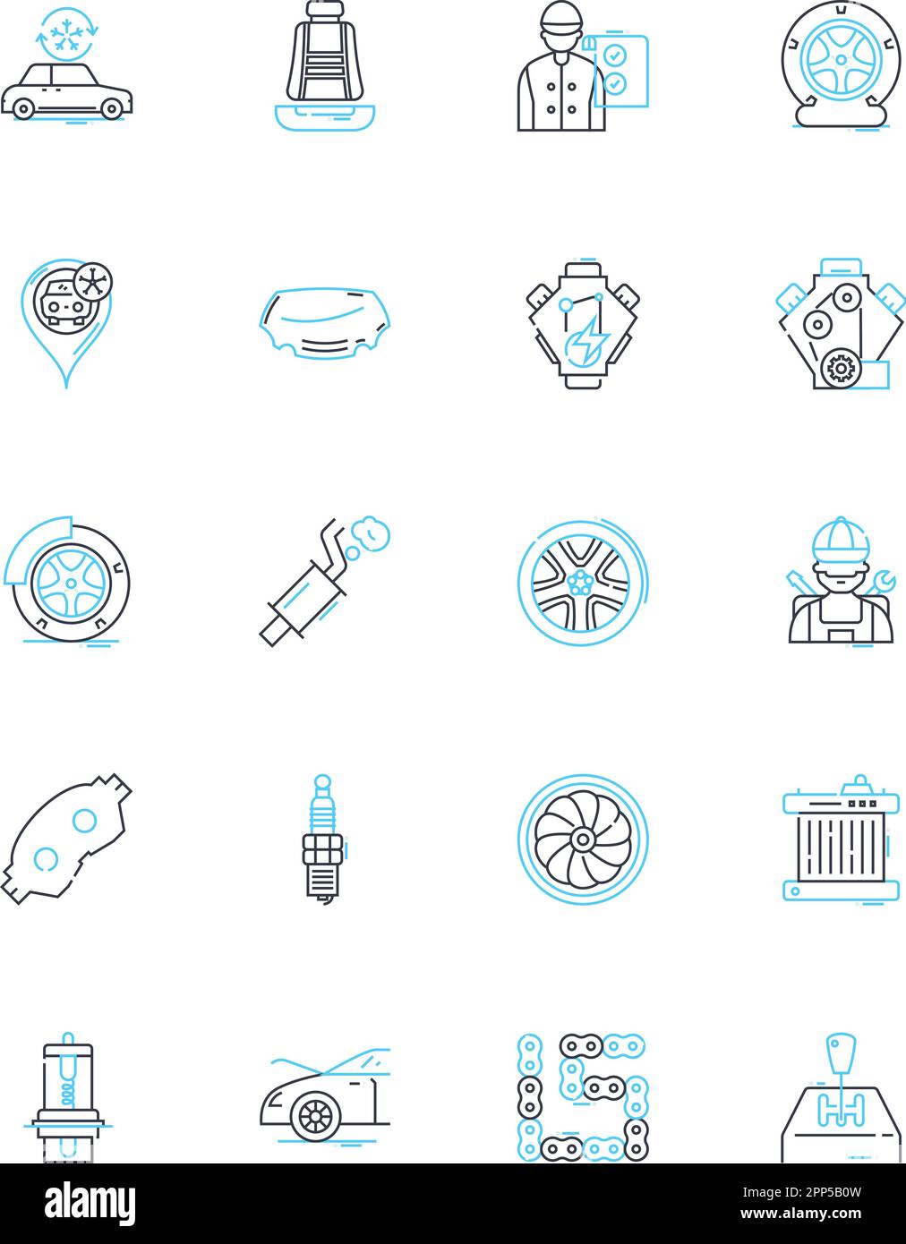 Invest in a ride linear icons set. Transportation, Profit, Ownership ...