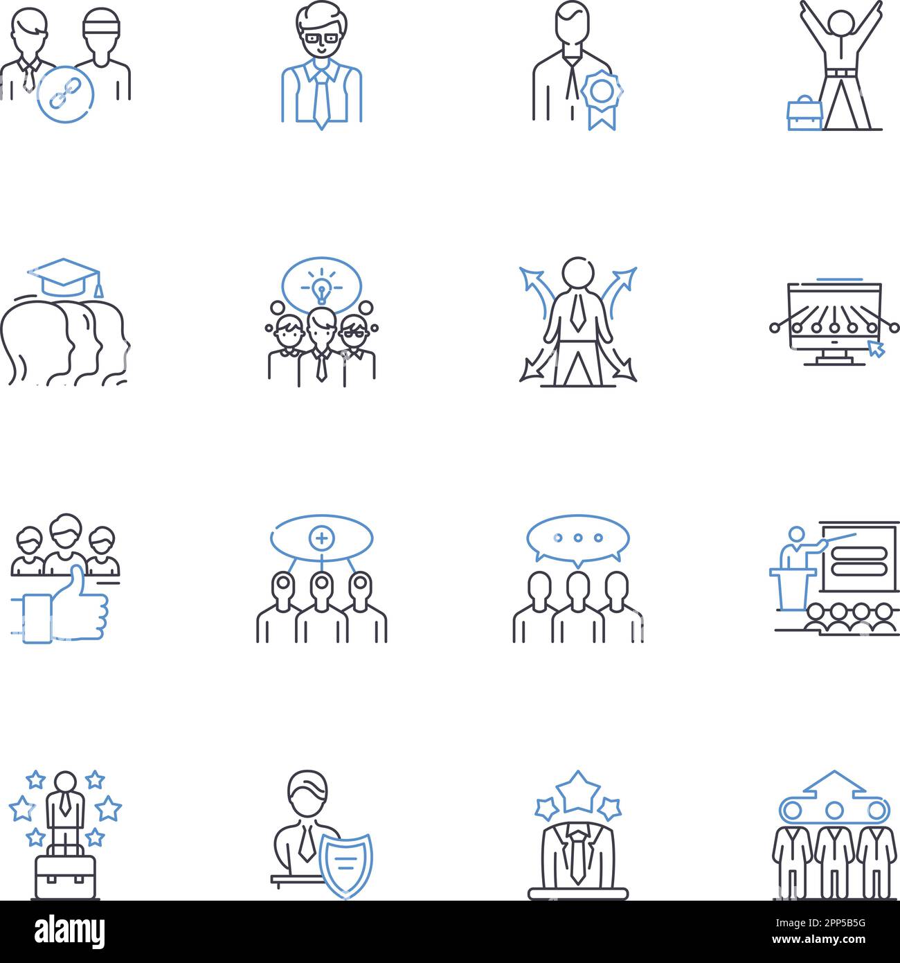 Automated Property Management Software Line Icons Collection Efficiency Streamline