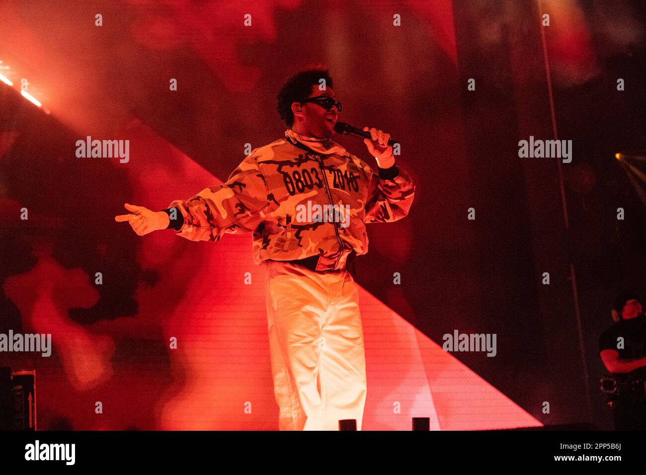 The Weeknd performs with Metro Boomin at the Coachella Music and Arts ...