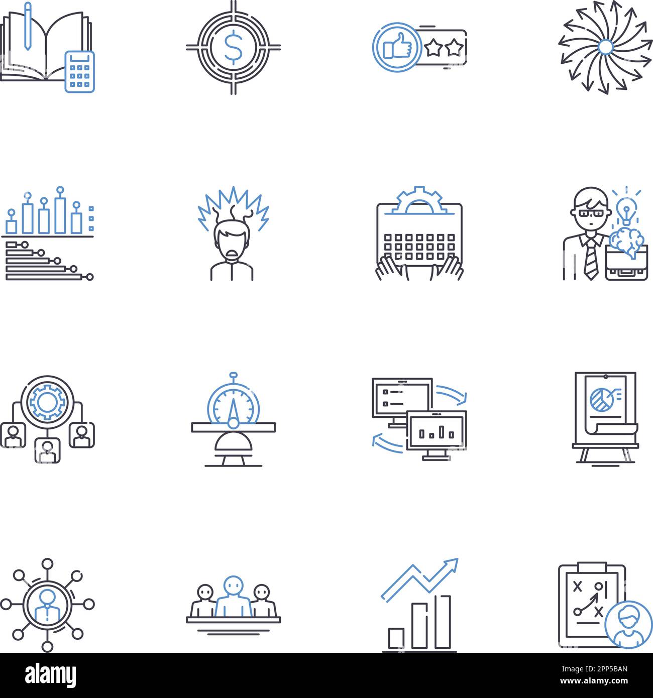 Cooperation and partnership line icons collection. Collaboration ...