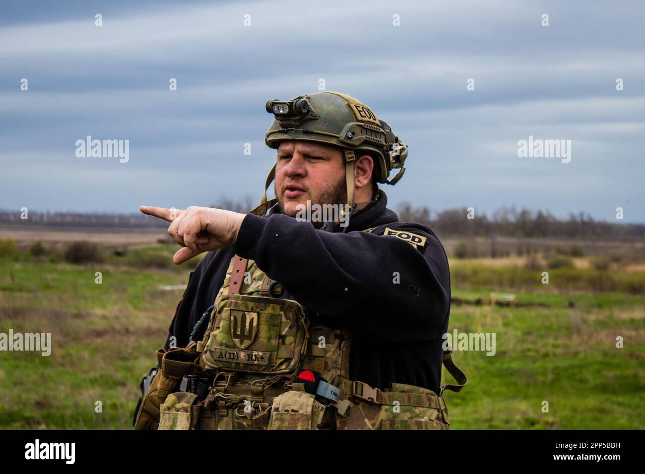 Stu Miller, deminer from SOLI EOD team. They cleared anti-tank and land ...