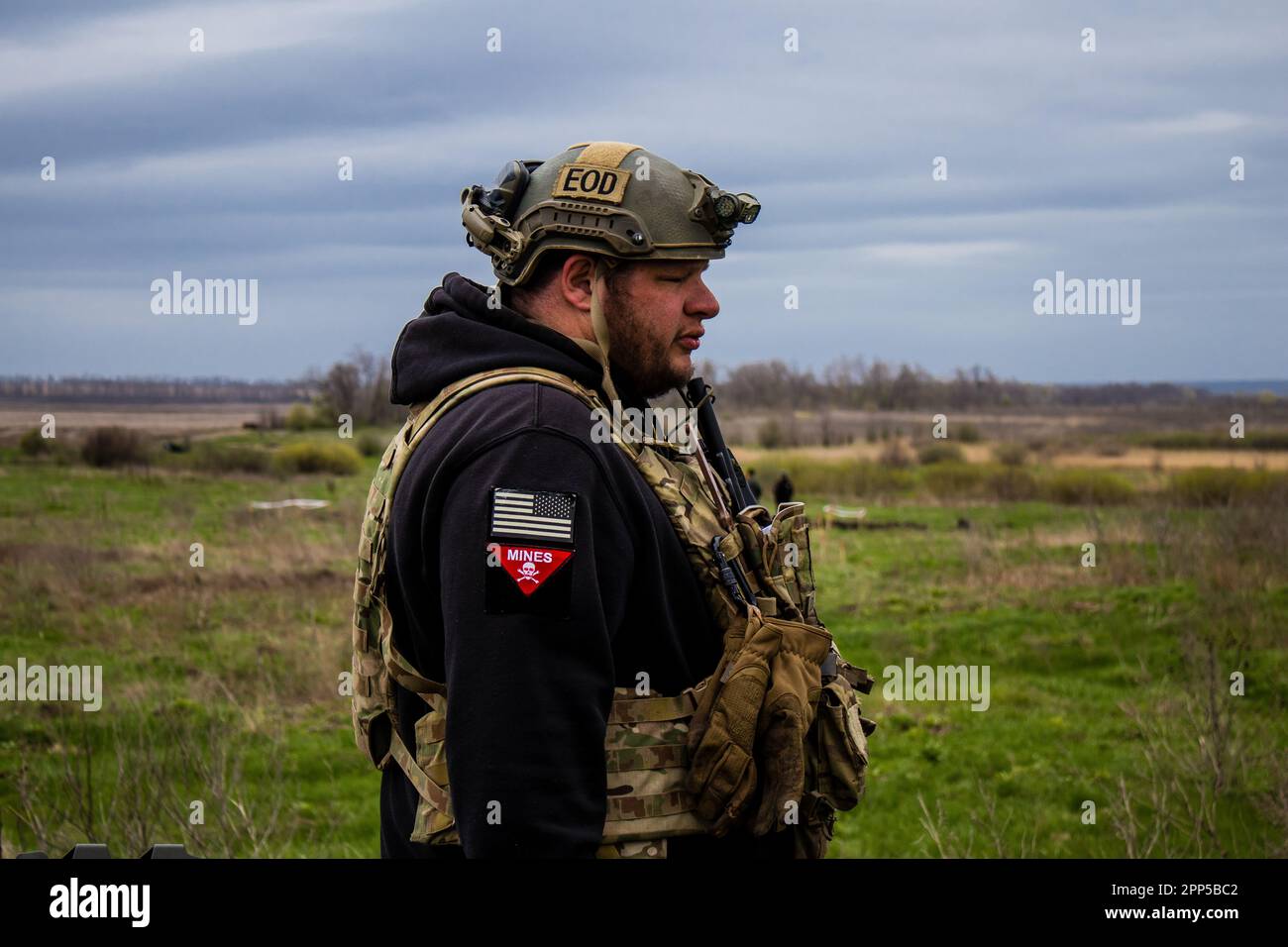 Stu Miller, deminer from SOLI EOD team. They cleared anti-tank and land ...