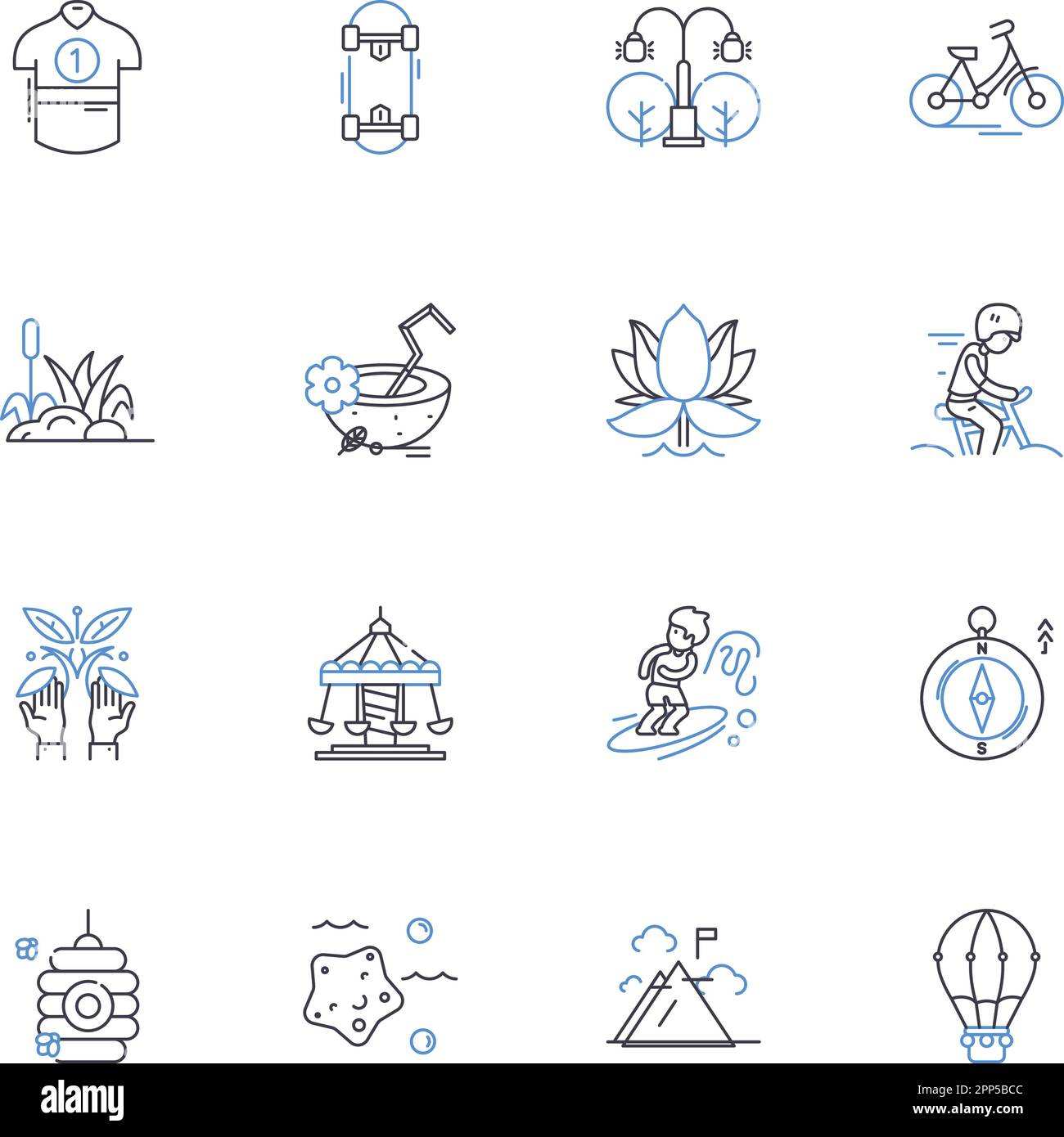 Spa vacation line icons collection. Relaxation, Rejuvenation, Pampering, Serenity, Wellness ...