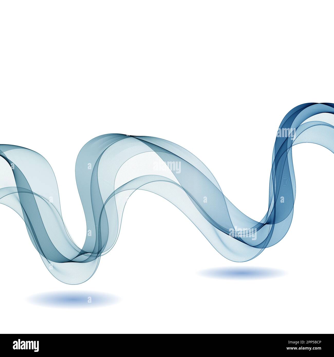 Blue abstract vector wave. Design element. Presentation template Stock ...