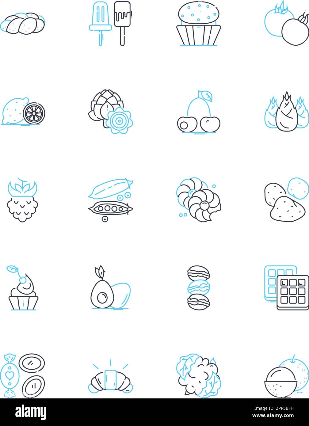 Harvesting linear icons set. Reaping, Gathering, Collecting, Harvest ...