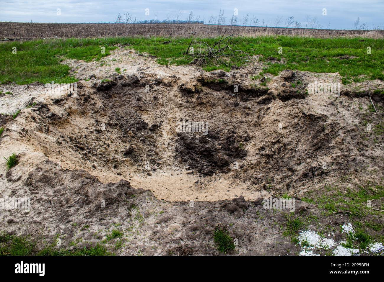 Mine explosion aftermath hi-res stock photography and images - Alamy