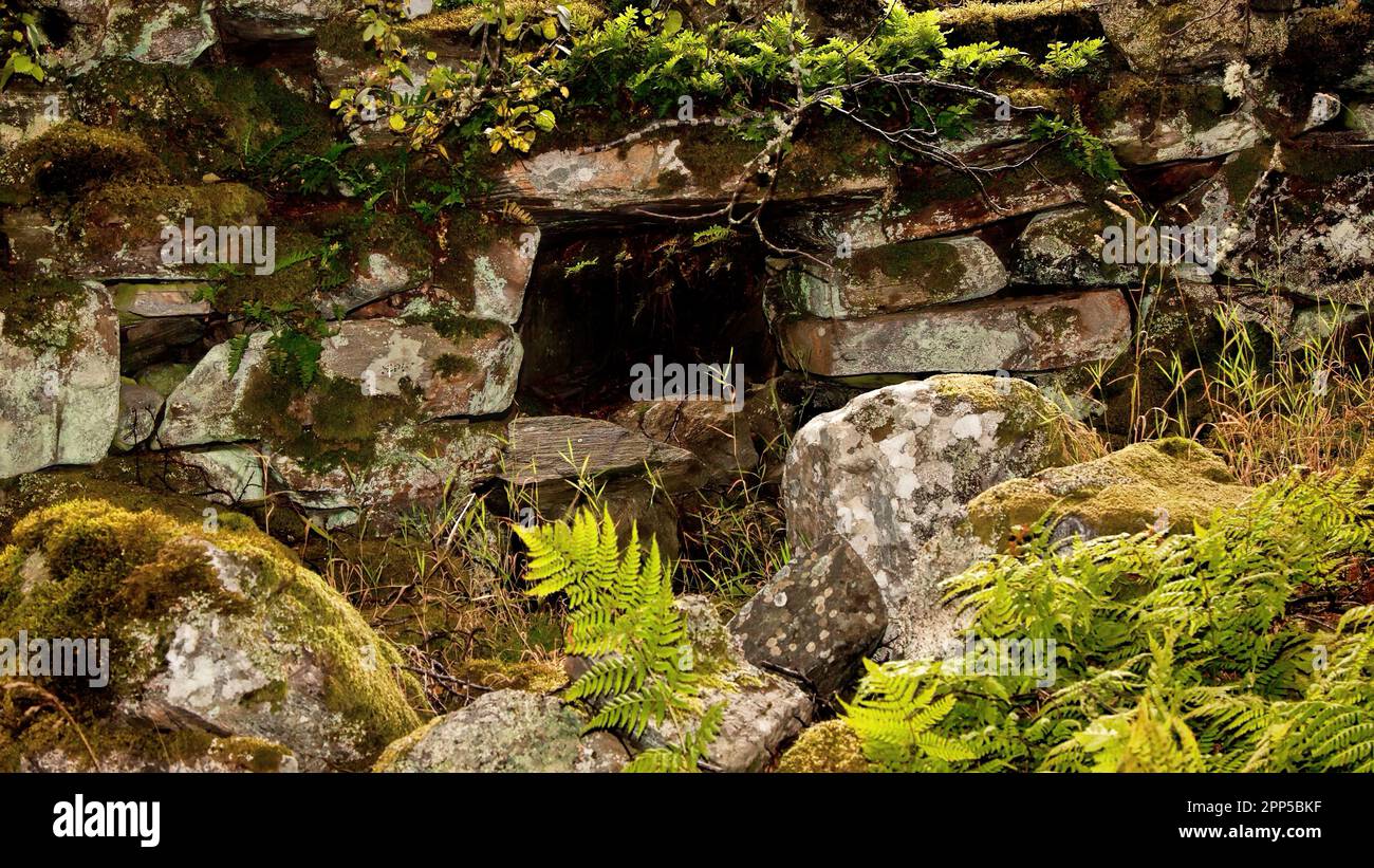 Grummore broch, Loch Naver Stock Photo - Alamy