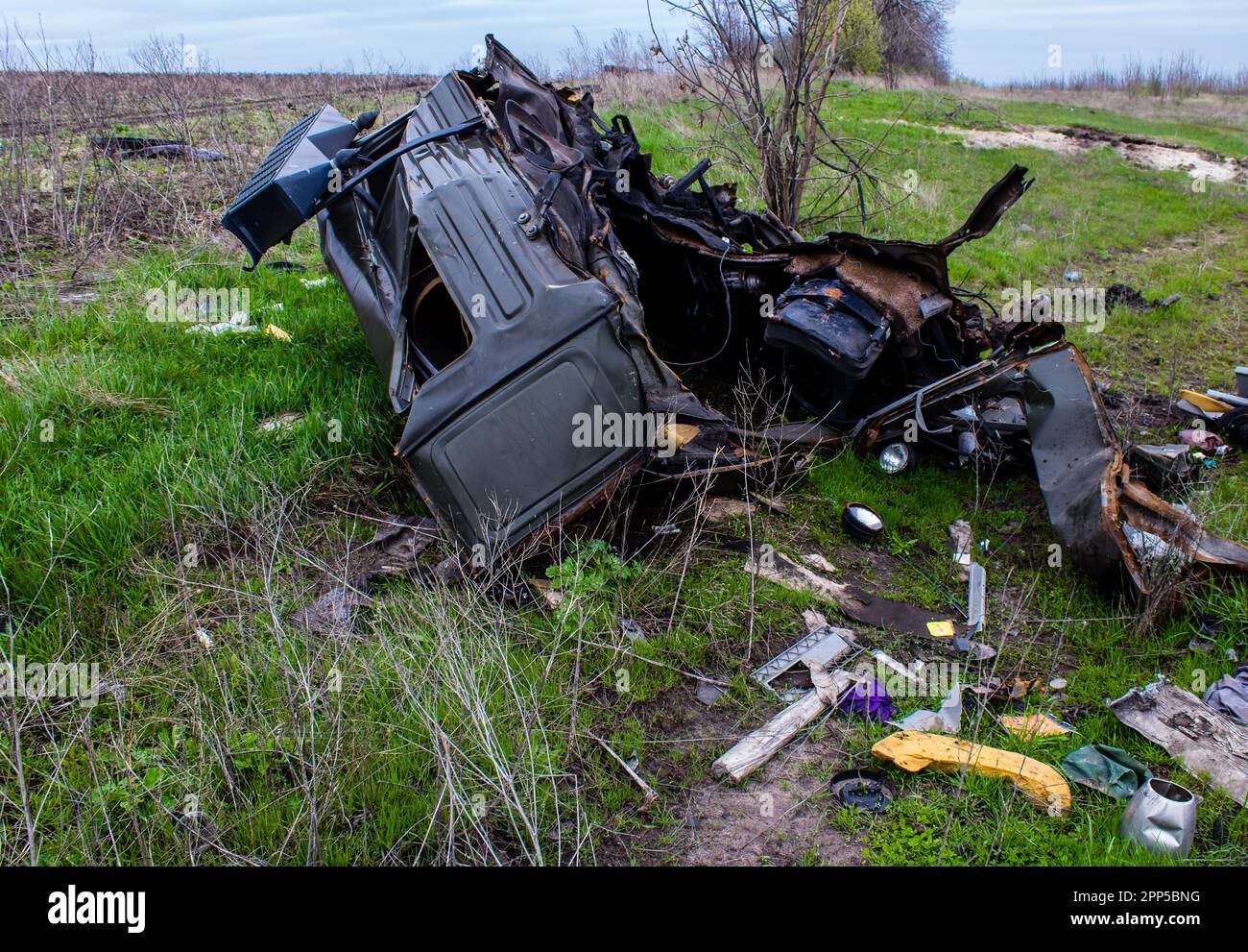 Mine explosion aftermath hi-res stock photography and images - Alamy