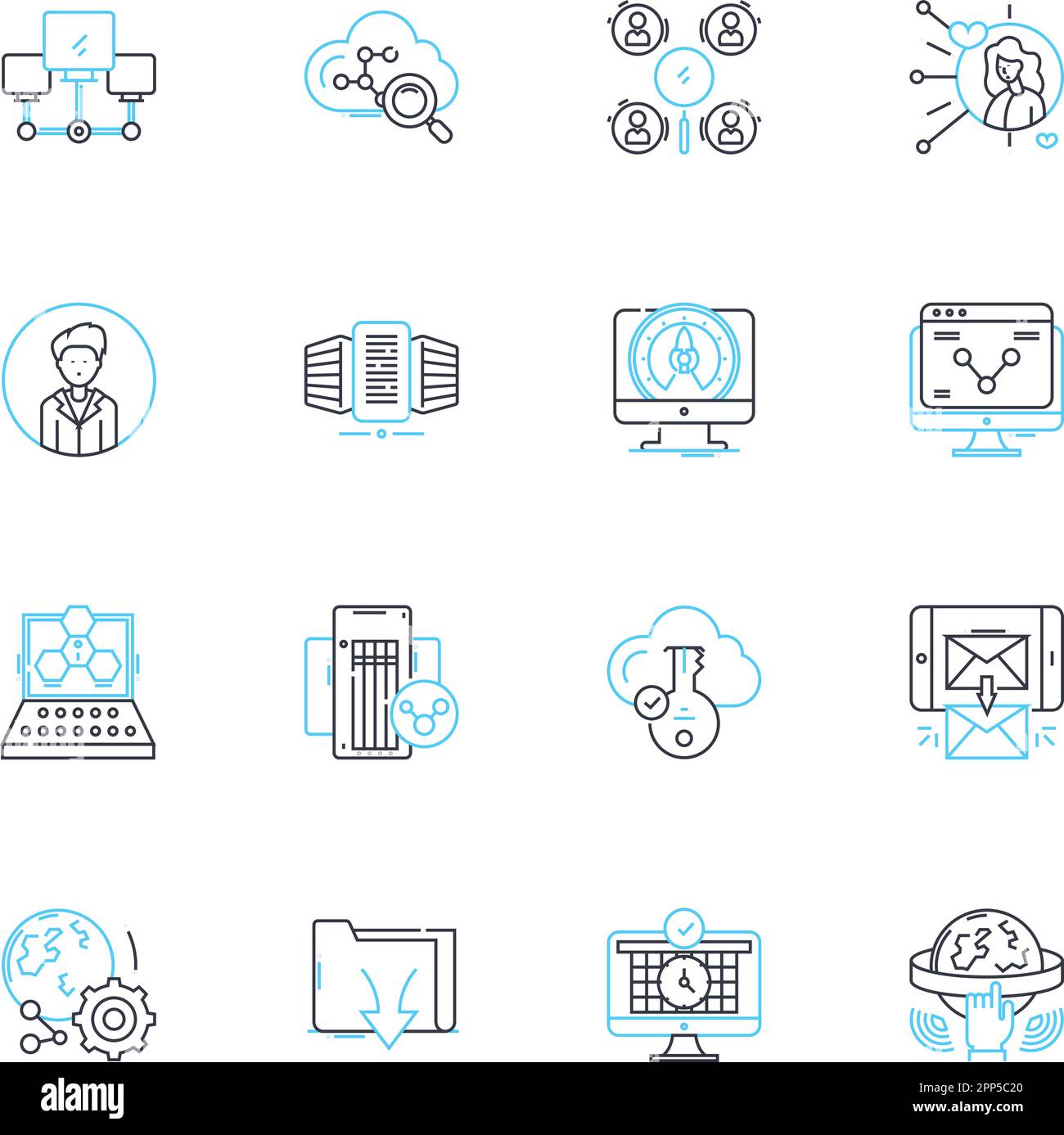 Online chatting linear icons set. Conversation, Messaging, Communication, Socializing, Flirting ...