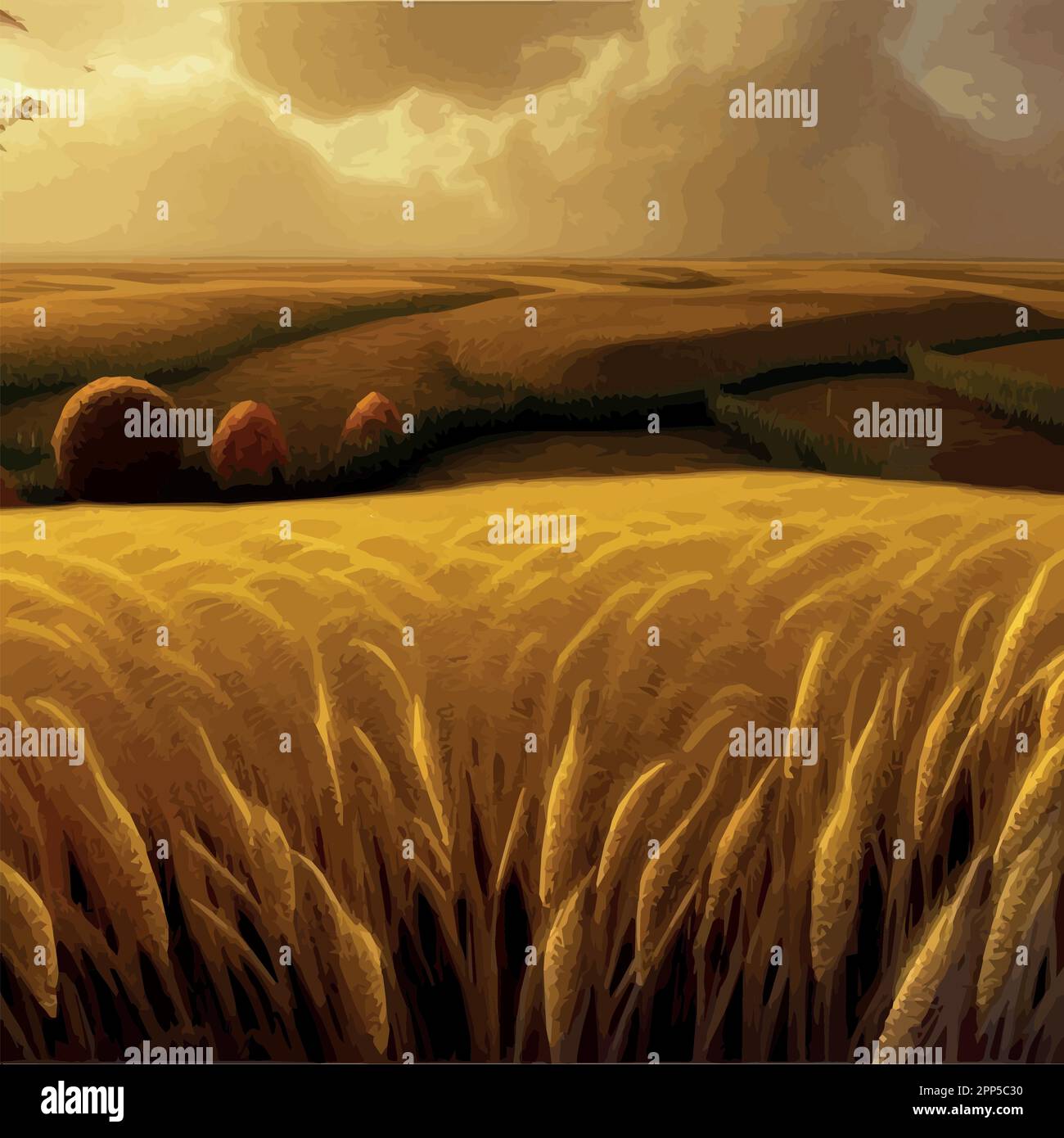 Vegetables panorama Stock Vector Images - Alamy