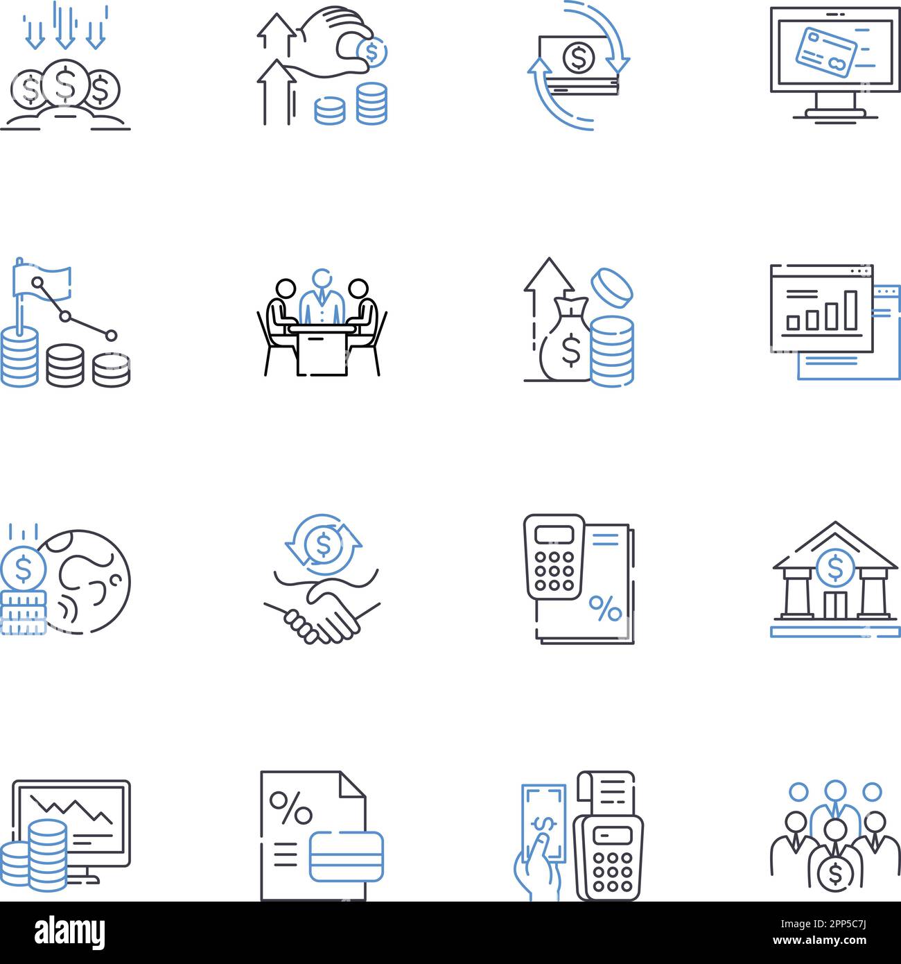 Currency management line icons collection. Exchange, Currency, Forex ... Currency management line icons collection. Exchange, Currency, Forex ...