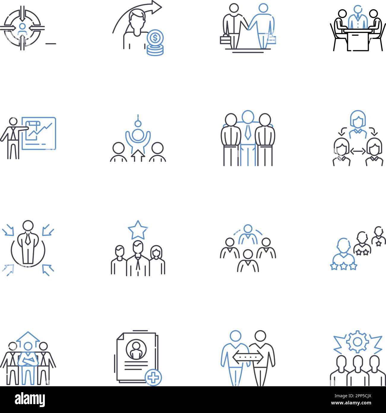Market management line icons collection. Analytics, Marketing, Strategy ...