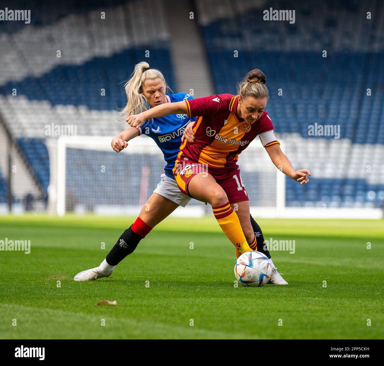 22nd April 2023; Hampden Park, Glasgow, Scotland: Womens Scottish Cup ...