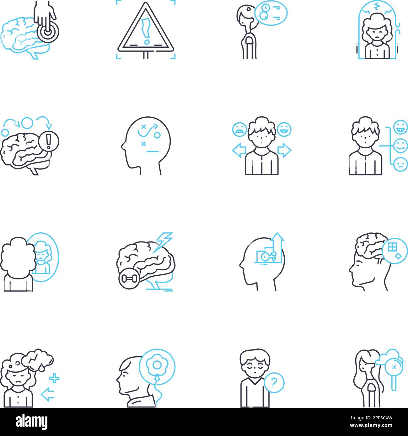 Intellectual Power linear icons set. Intelligence, Wisdom, Knowledge ...