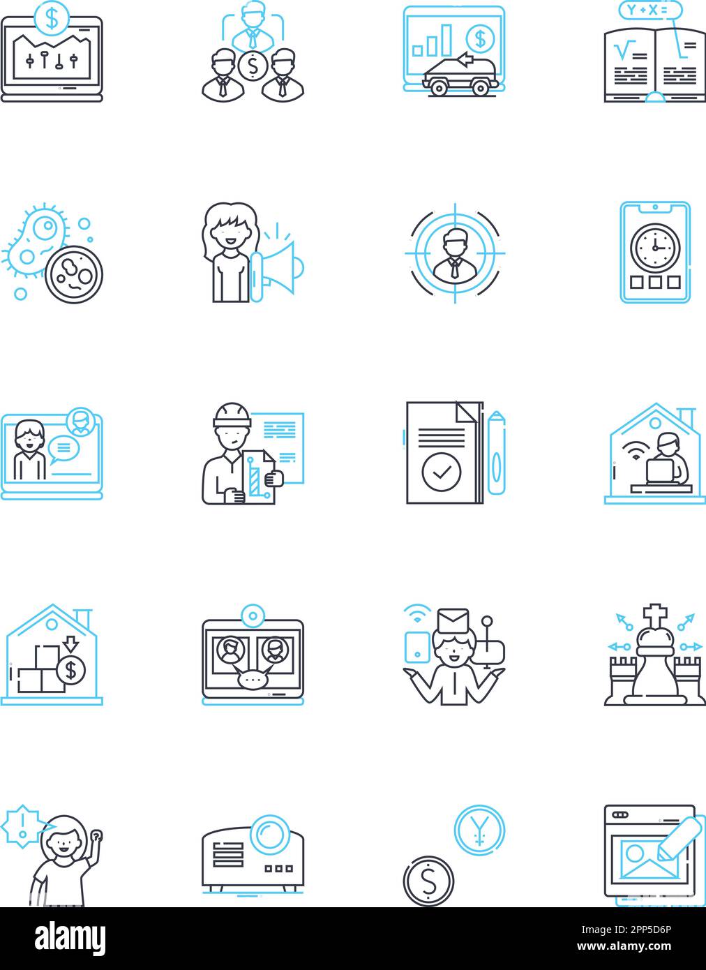 Active impact linear icons set. Movement, Motion, Energy, Exercise ...