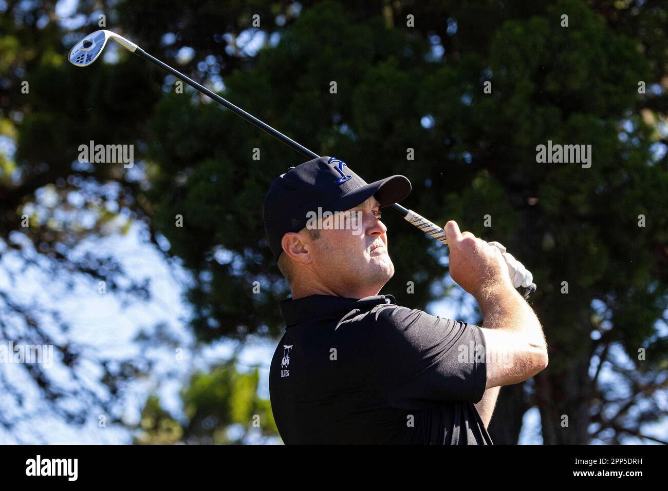 Jason Kokrak of Smash GC hits his shot from the seventh tee during the ...