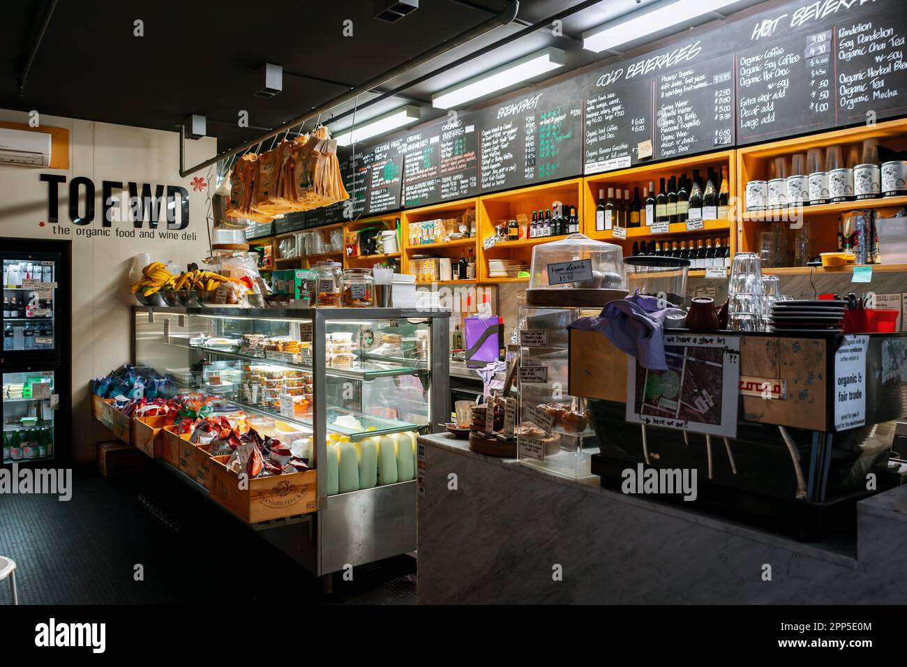 Melbourne, Australia - Cafe interior Stock Photo - Alamy