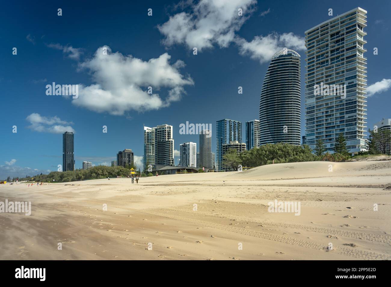 Gold Coast, Australia - Broadbeach suburb skyline Stock Photo - Alamy