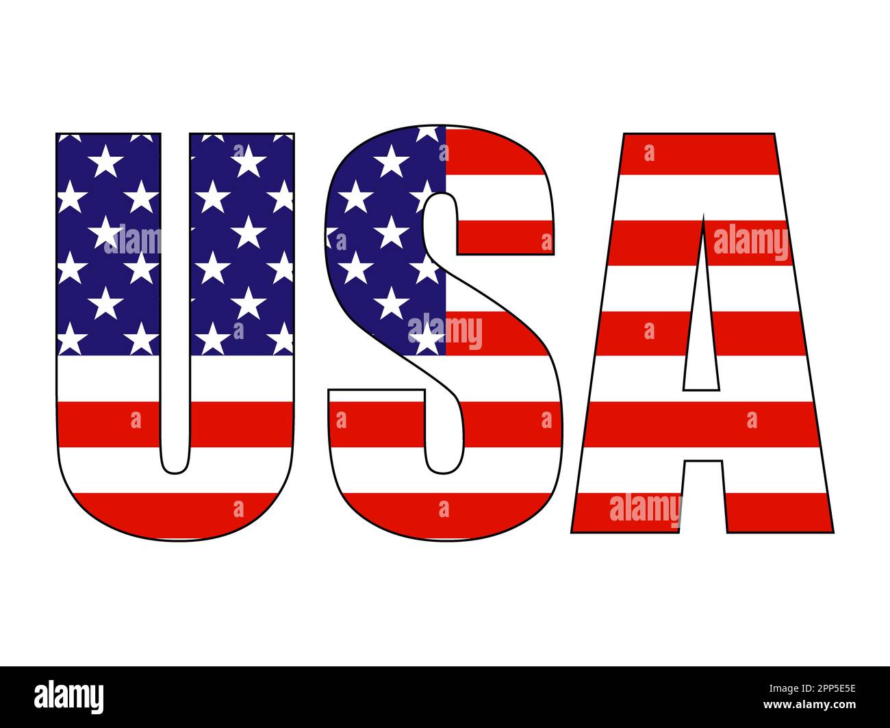 Striped text july usa vector hi-res stock photography and images - Alamy