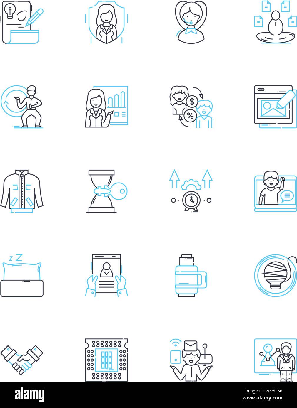 Guiding linear icons set. Mentorship, Direction, Counseling, Navigation, Leadership, Guidance ...