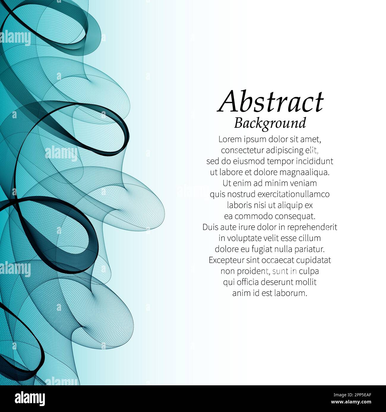 Blue Wave. Layout for advertising. Vector template for presentation ...