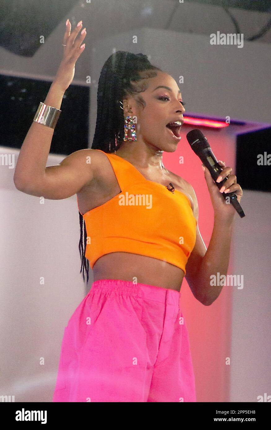 New York, NY, USA. 21st Apr, 2023. Jamila Mustafa seen at MTV Fresh Out ...